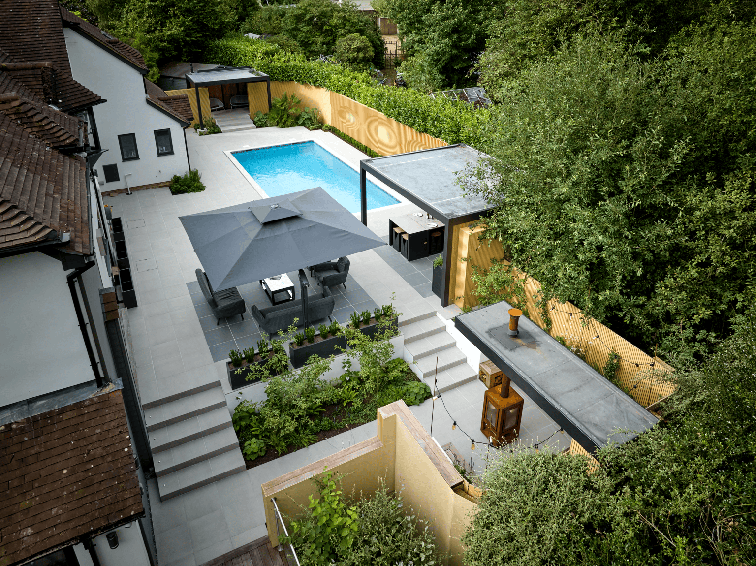 Multi-Level Garden Design & Terracing - PC Landscapes